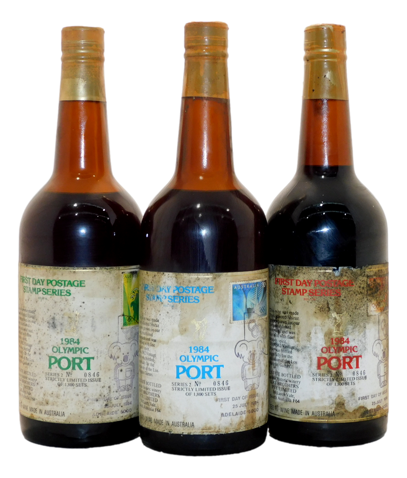 Kay Brothers Postage Stamp Series Olympic Port 1984 (3x 750mL) Auction ...