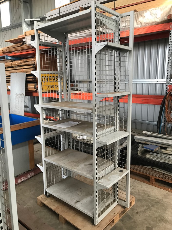 1x Steel Display Shelf Unit Auction (0011-3026944) | Grays Australia