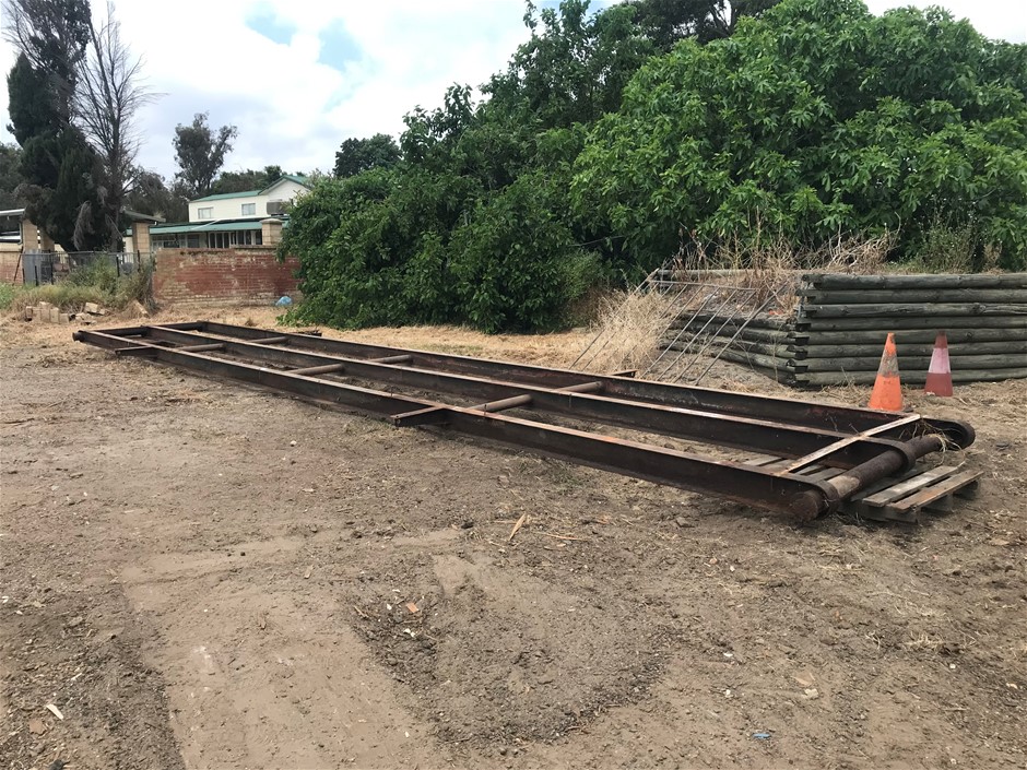 12.5m x 2.2m Steel demountable building Base Frame Auction (0036 ...