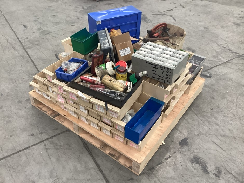 Pallet of Assorted Mechanical Fittings Tools and Sundry Items. Auction ...