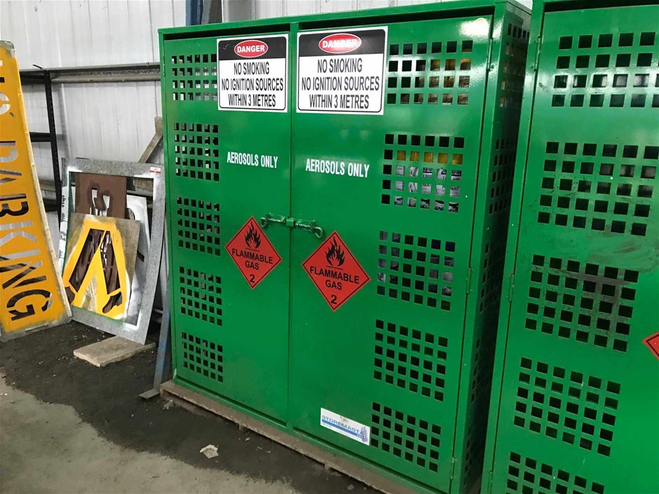 1x Steel Flammable Gas Cupboard Auction (0148-3027029) | Grays Australia