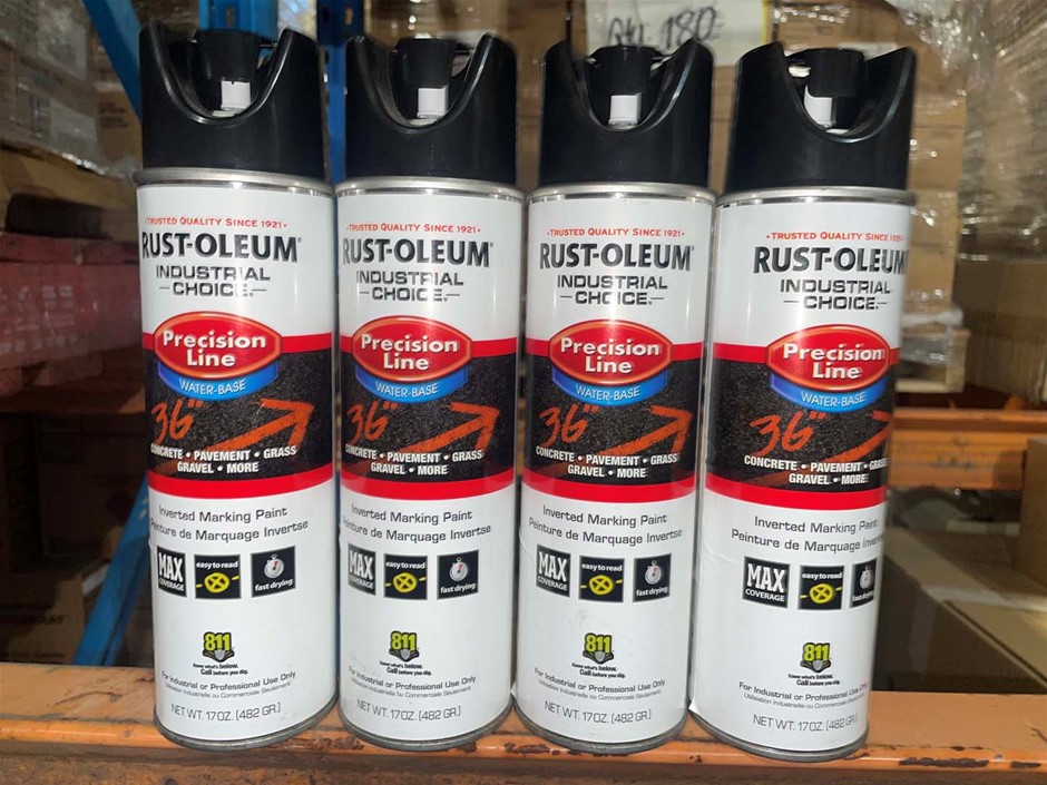 4 x Rustoleum Inverted Line Marking Aerosol Cans Auction (0186-3027015 ...