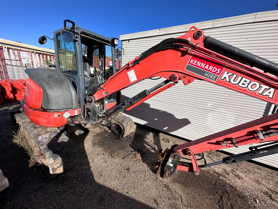 Kubota U55-4G Hydraulic Excavator - Flood Damaged (Non Goer) Auction (0010-7047396) | Grays ...