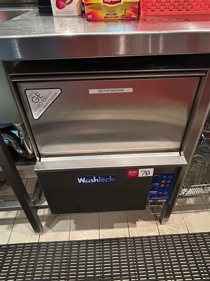 WASHTEC Underbench Glass Washer Model GE Auction (0078-5054266) | Grays ...