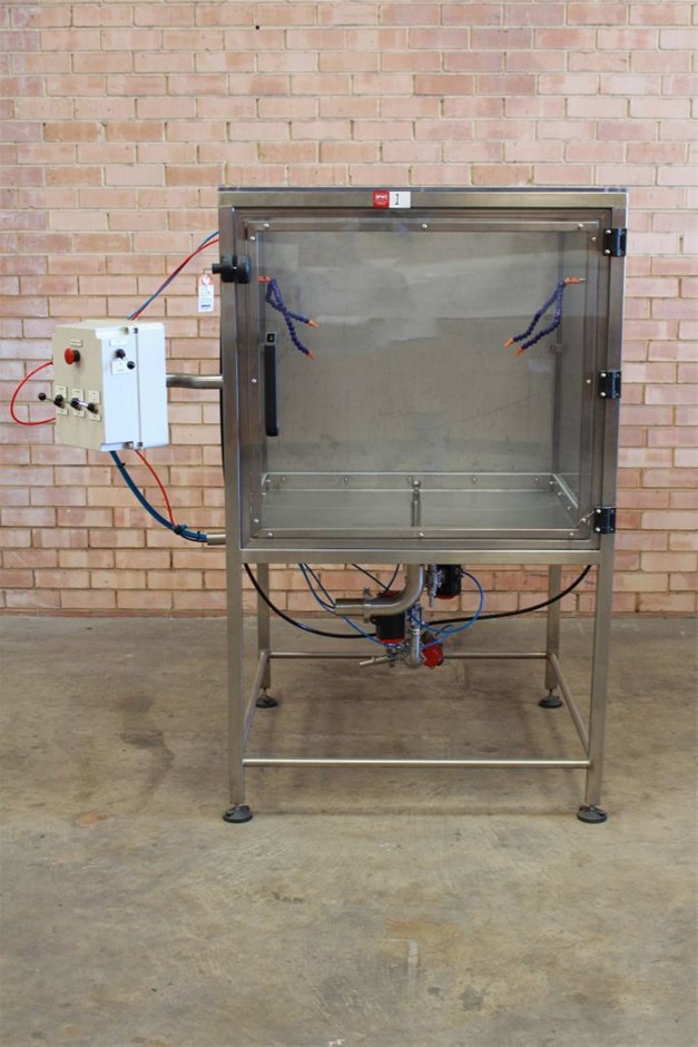 S/S Industrial Bucket Washer Cabinet with Pneumatic Controls, Auction ...