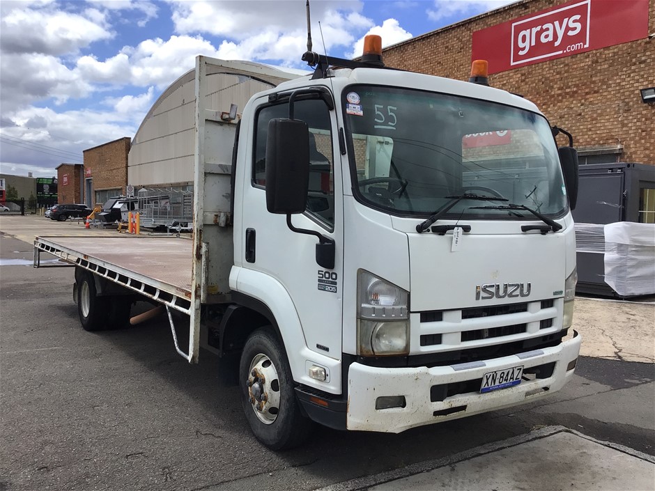 2012 Isuzu FRR 500 Long Sitec 205 Series III 4 x 2 Tray Body Truck ...