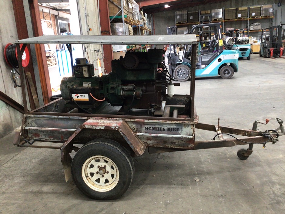 Homemade Box Trailer with Diesel Generator Auction (0038-5054897 ...