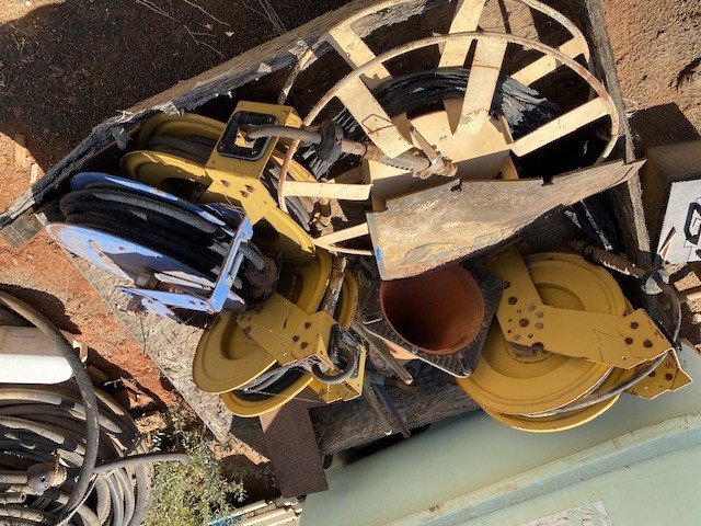 4 x Hose Reels and Ratchet Chain Binders Auction (0090-9046077) | Grays ...