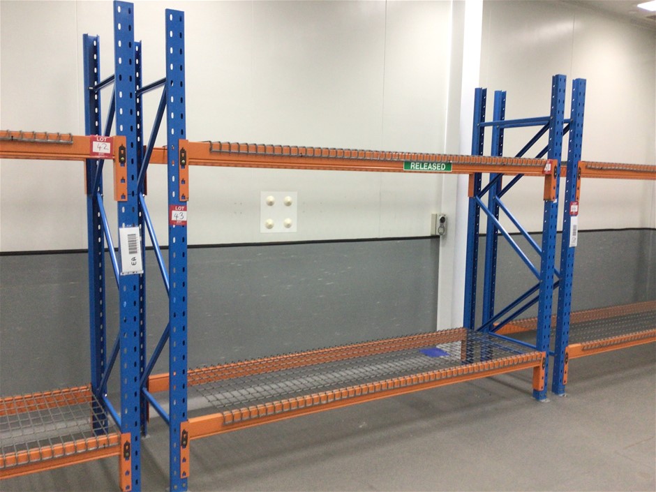 Single Bay Pallet Racking Auction (0043-3027305) | Grays Australia