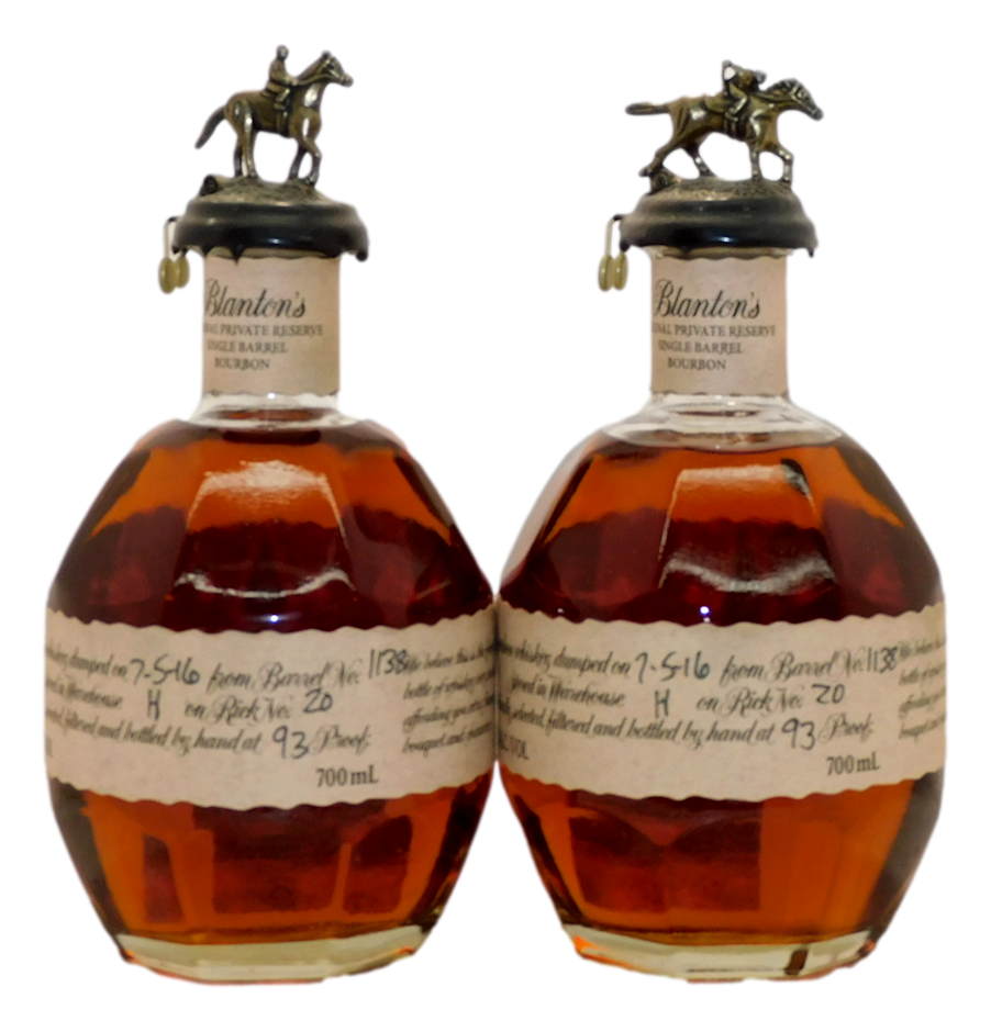 Blanton's Original Single Barrel Bourbon Barrel Number 1138 (2x 700mL) Auction (0034-10725427 ...