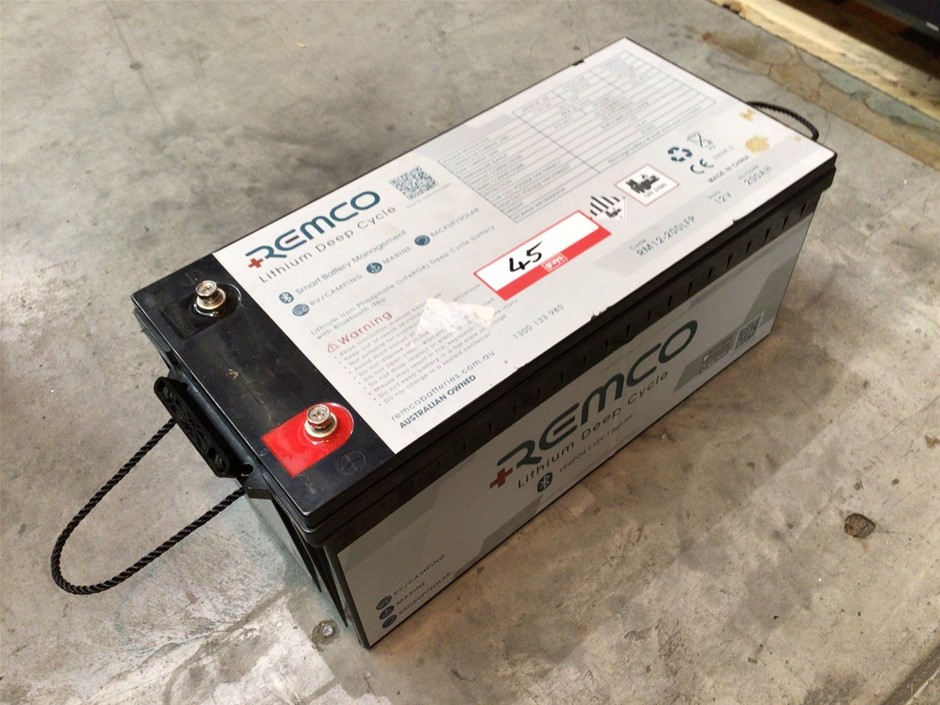 Unused Remco Lithium Deep Cycle Battery Auction (0045-7048168) | Grays ...