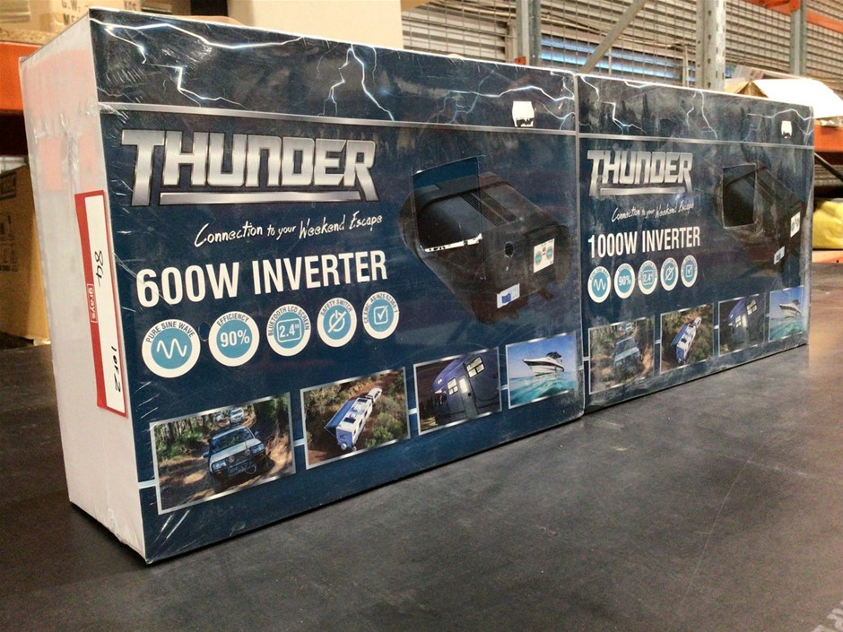 Qty 2x Unused Thunder Inverters Auction (0084-7048168) | Grays Australia