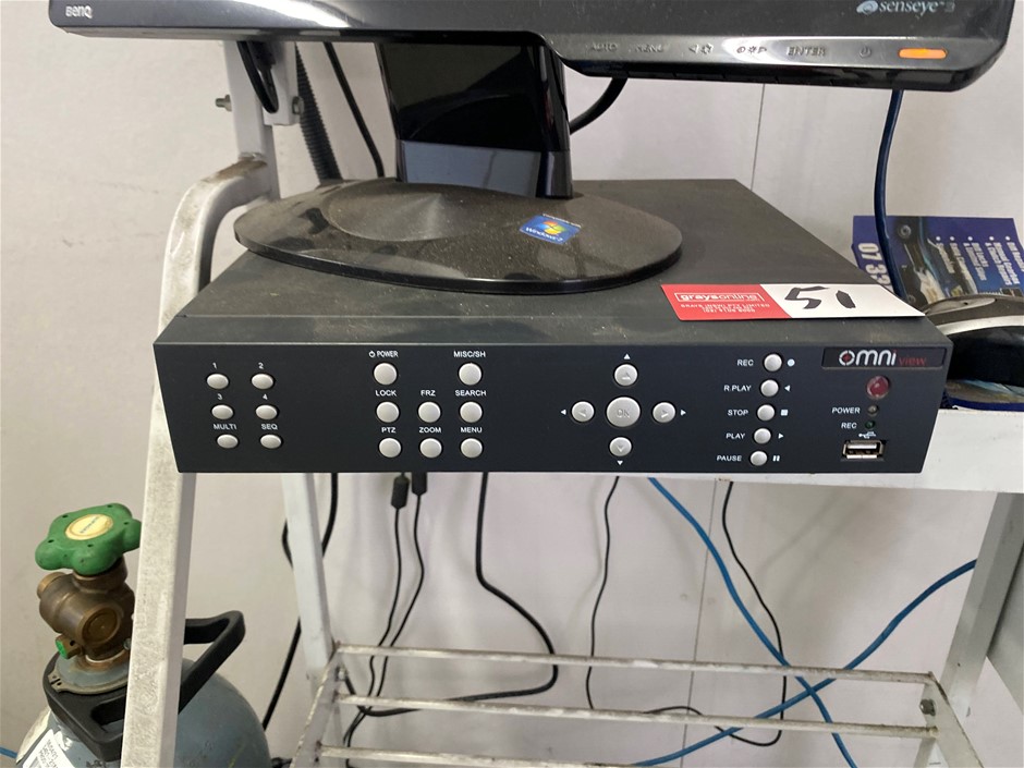 OMNI View CCTV Recorder with BENQ Senseye 3 Monitor and 4 x Cameras ...