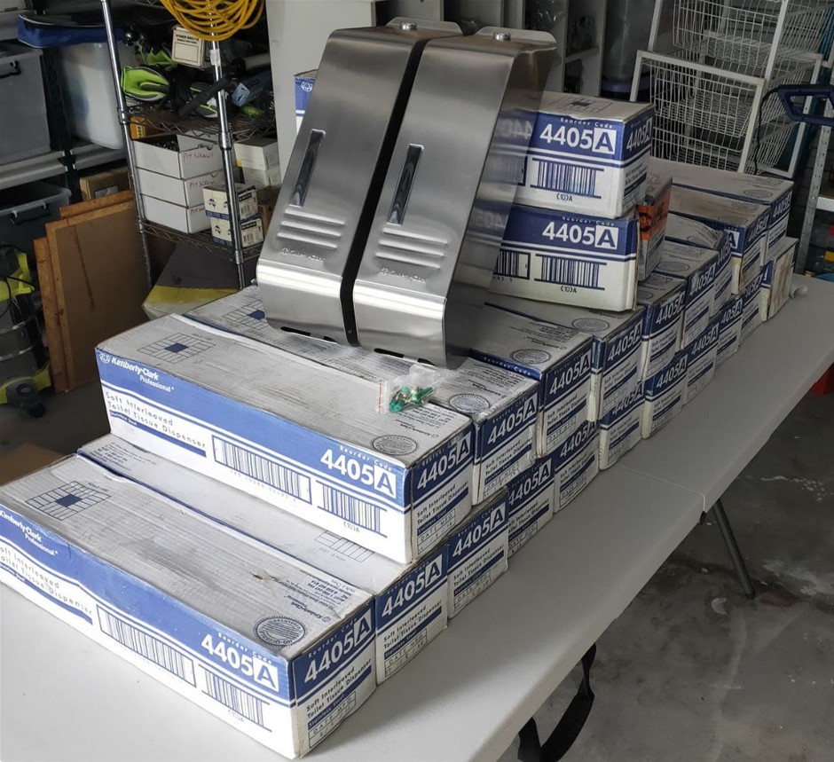 Kimberly Clark Stainless Steel Toilet Roll Dispenser Auction (0013 ...