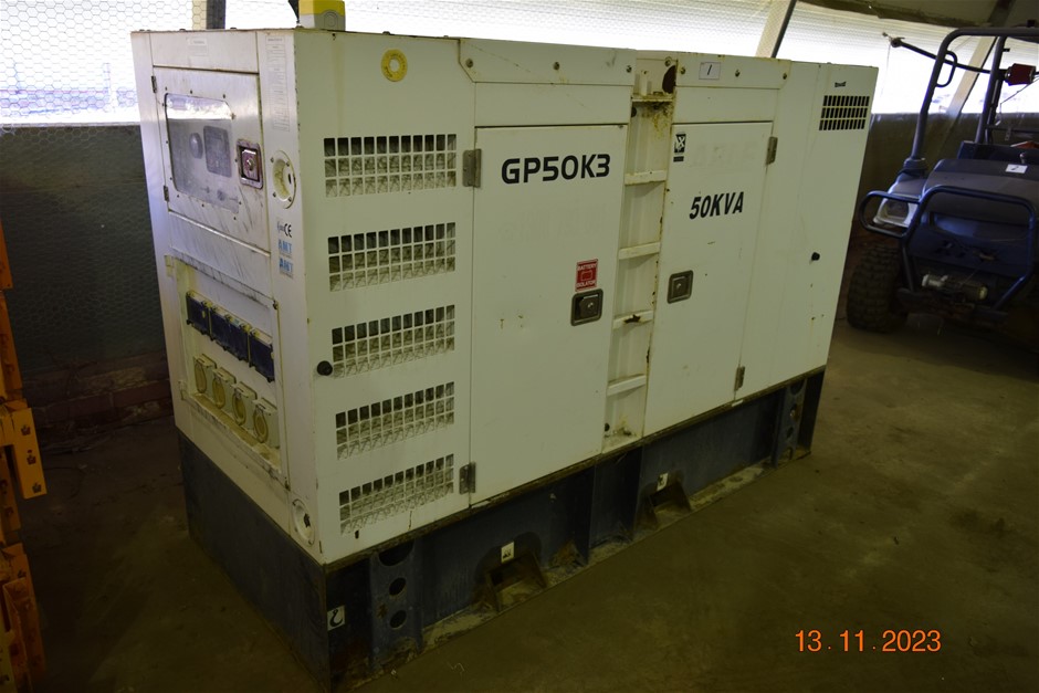 "Able Sales" Supplied 50Kva Diesel Powered Generator Package Auction ...