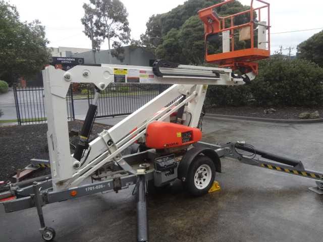 05/2018 Snorkel MHP13AT, Trailer Mounted Knuckle Boom (Cherry Picker ...