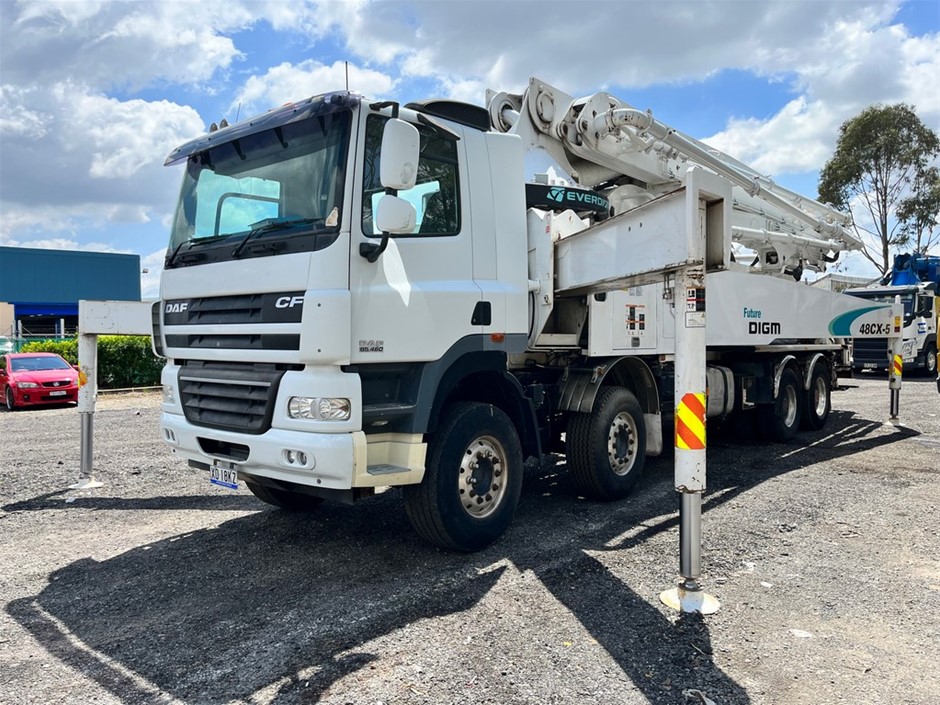 2015 DAF CF7585 8x4 Everdigm Concrete Boom Pump Truck