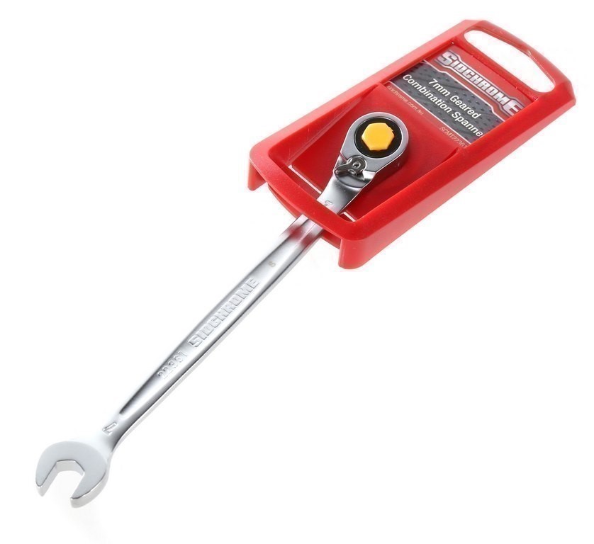 4 x SIDCHROME AF Geared Combination Spanner with Reversible Wrench ...