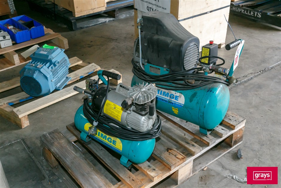Qty 2 x Shimge Mobile Air Compressors Auction (0048-5054926) | Grays ...