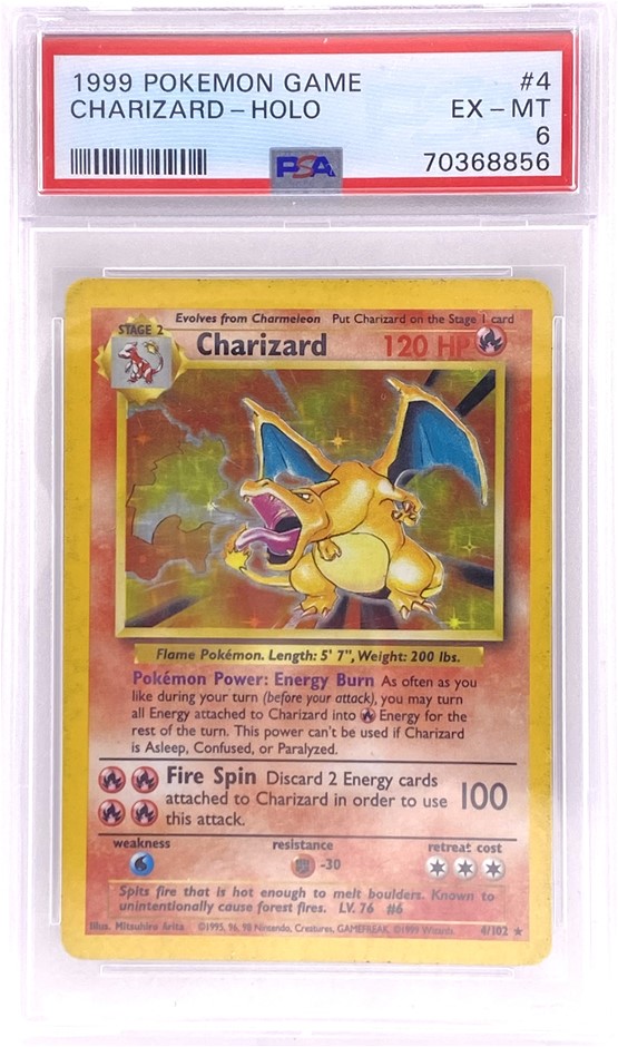 1999 BASE SET POKEMON GAME CHARIZARD – HOLO PSA CERTIFIED CARD Auction (0002-2556704) | Grays ...