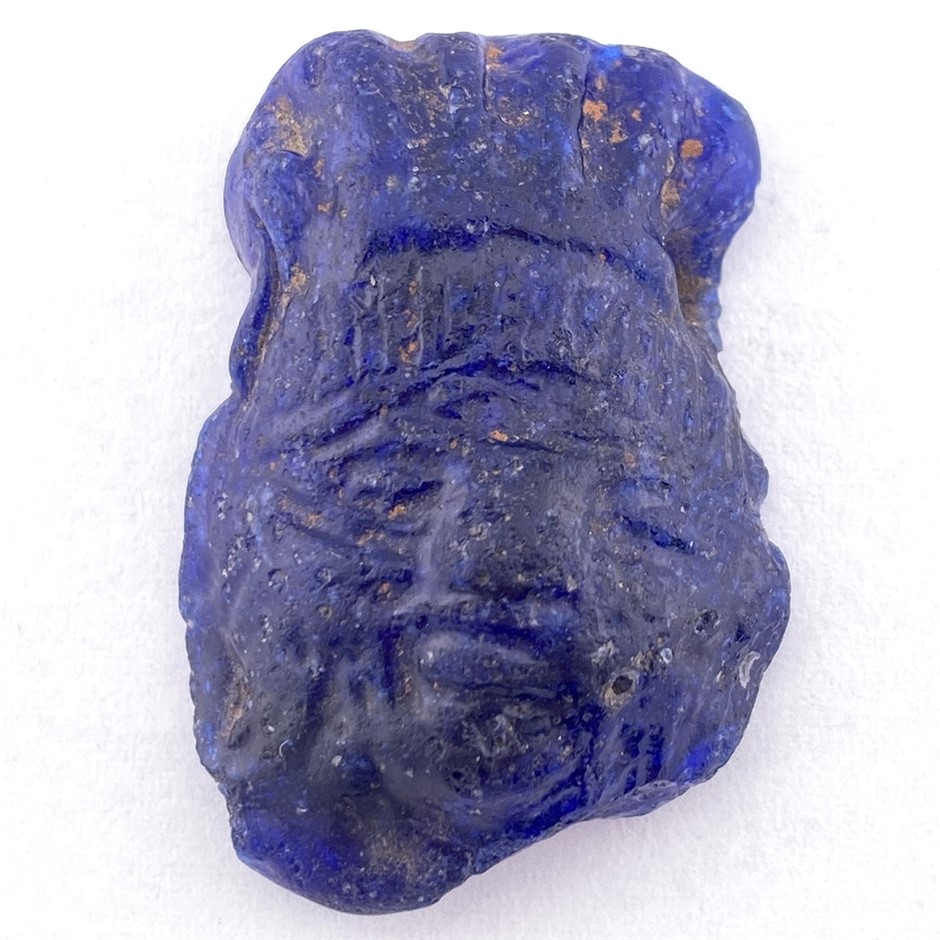 30BC - 323AD ROMAN-EGYPTIAN BLUE STONE CARVED SCARABOID PLAQUE Auction ...