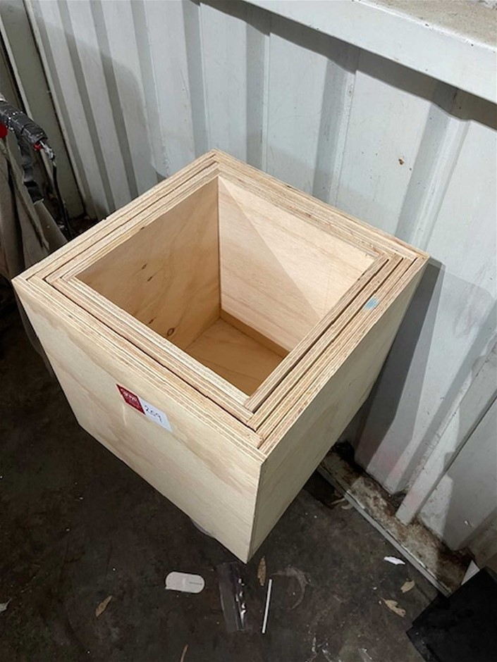Set of 4 Timber Nesting Cubes Auction (0209-3027661) | Grays Australia