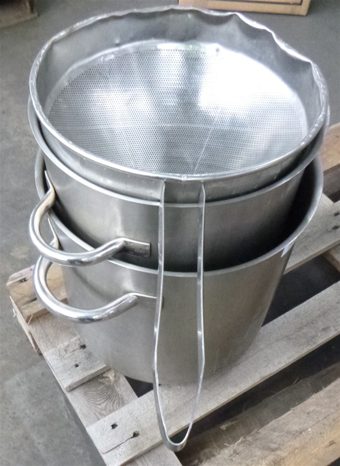 Bulk Lot Of Assorted Stainless Steel Heavy Duty Commercial Kitchen ...