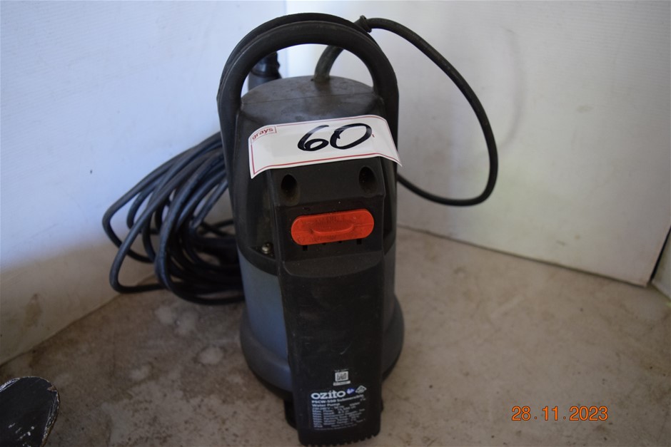 "Ozito" Model PSCW-550 Single Phased Submersible Pump Auction (0060 ...