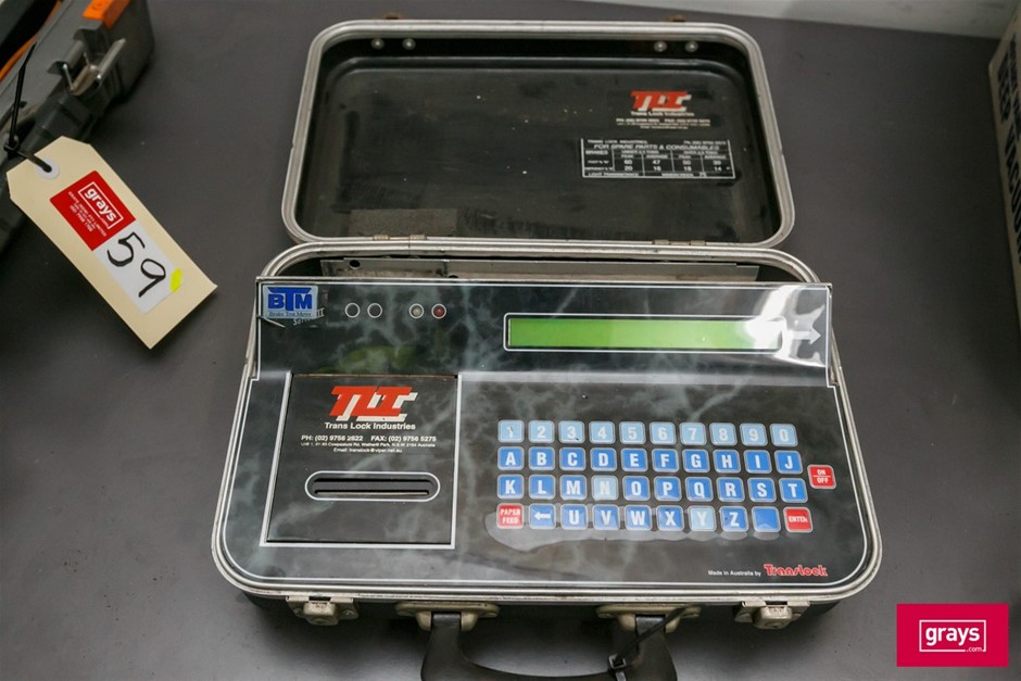TransLock Series II Brake Test Meter Auction (0058-5054979) | Grays ...