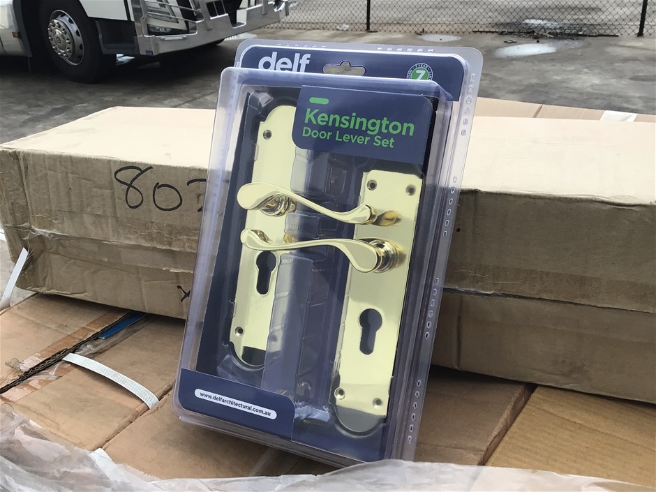 1 x Delf - Kensington Door Lever Latch Set Auction (0026-3028153 ...