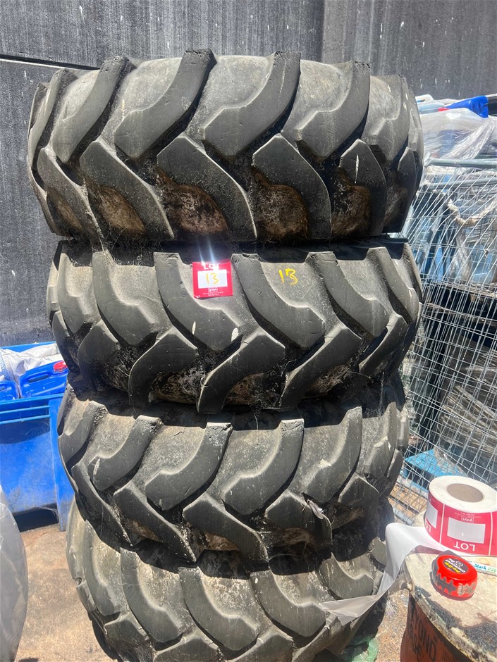 4x Earth Moving Wheels & Tyres Auction (0013-3027846) | Grays Australia