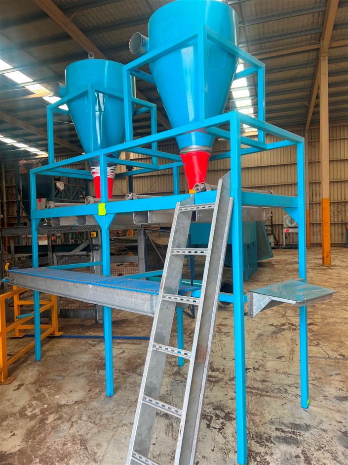 Twin Bulka Bag Loading Stand With Cyclones Auction (0223-3027853 ...