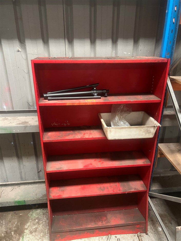 Red Steel Shelf Section Auction (0189-3027853) | Grays Australia