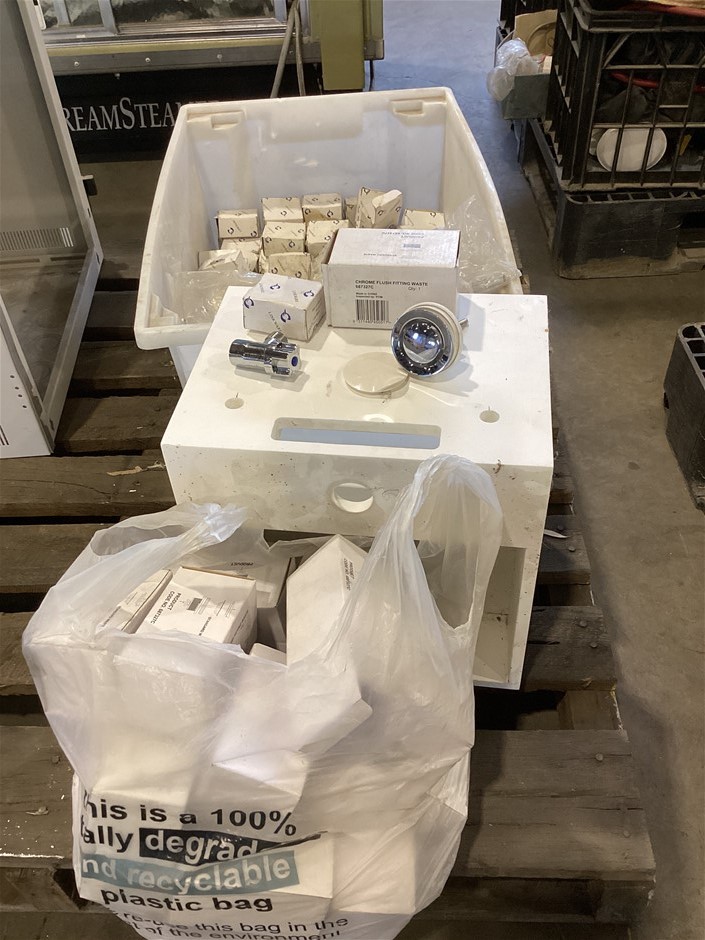 Standard Waste Chrome Look Flush Fitting Waste Plug, Linkware Toilet ...