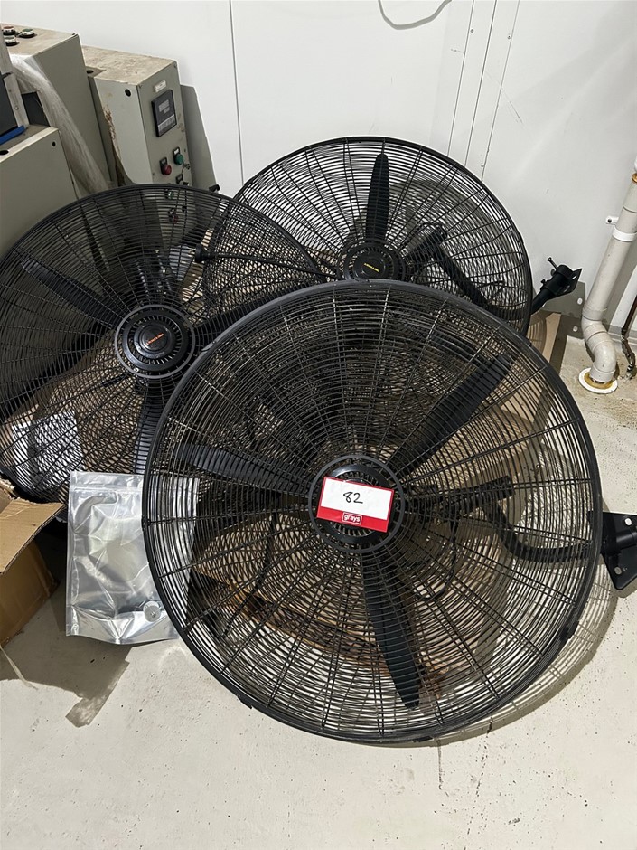 Pallet of 3 Wall Mount Fans Auction (0082-7049207) | Grays Australia