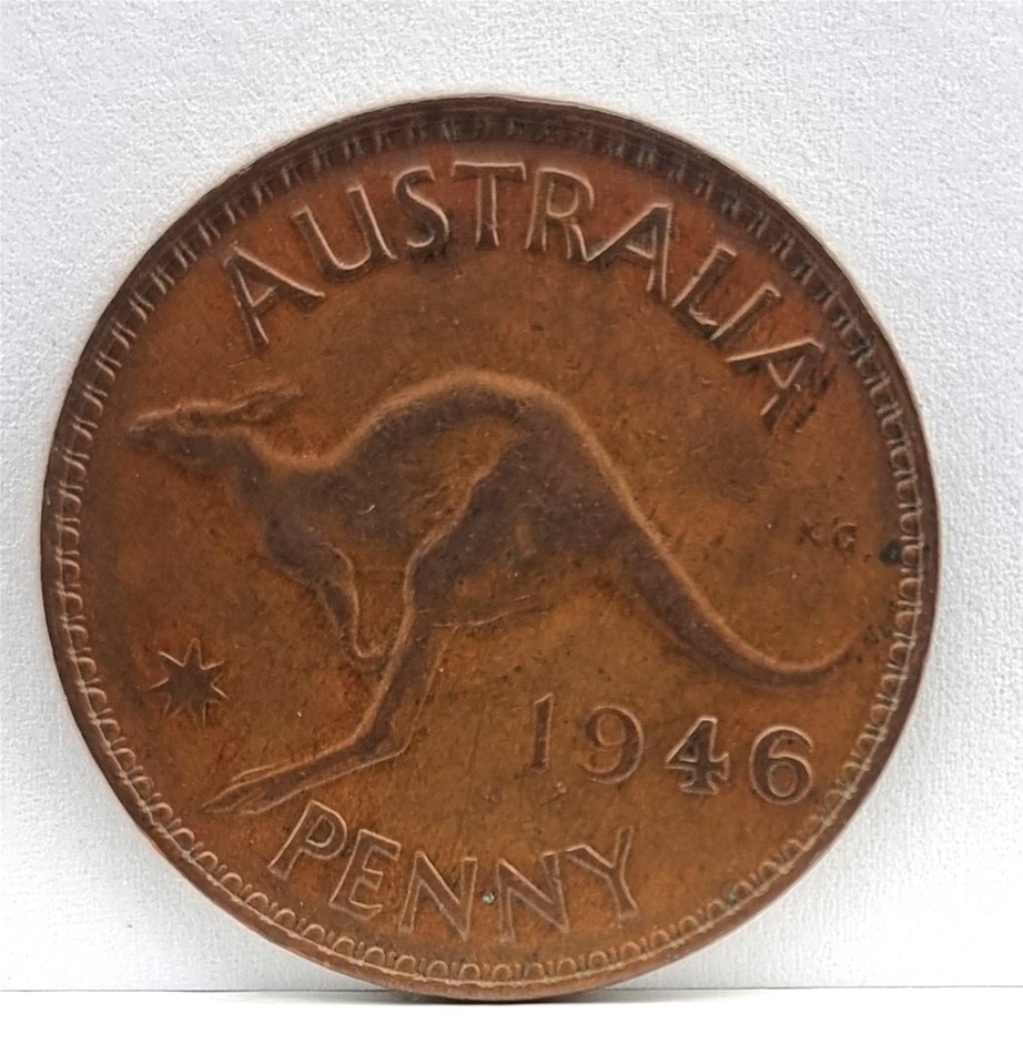 1946 AUSTRALIAN PENNY WITH ERROR Auction (0009-2557769) | Grays Australia