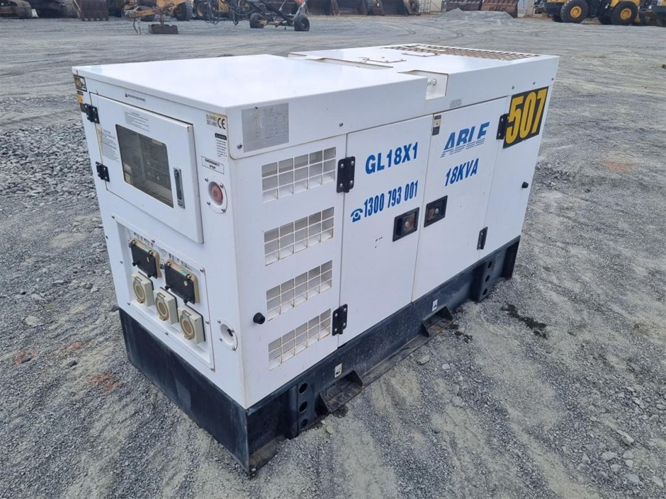 Able GL18X1 18KVA Generator Auction (0025-7049107) | Grays Australia