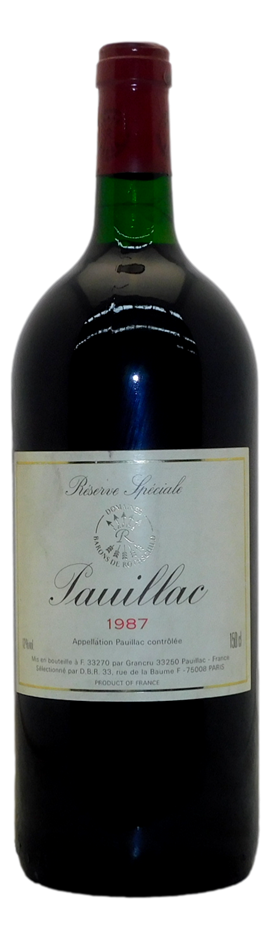DBR Lafite Reserve Speciale Pauillac 1987 (1x 1.5L), France. Auction ...