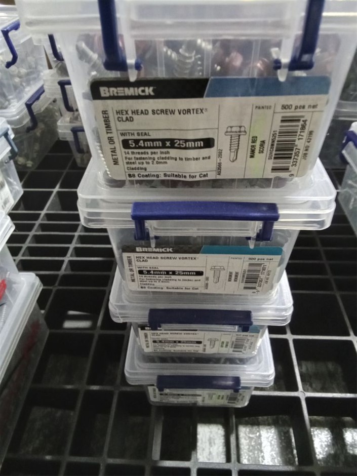 Bremick Hex Head Vortex Clad Screws Auction (0431-5055252) | Grays ...