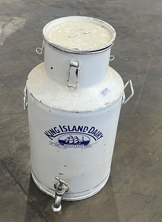 Vintage Style Milk Can With Tap Auction (0027-5055472) | Grays Australia