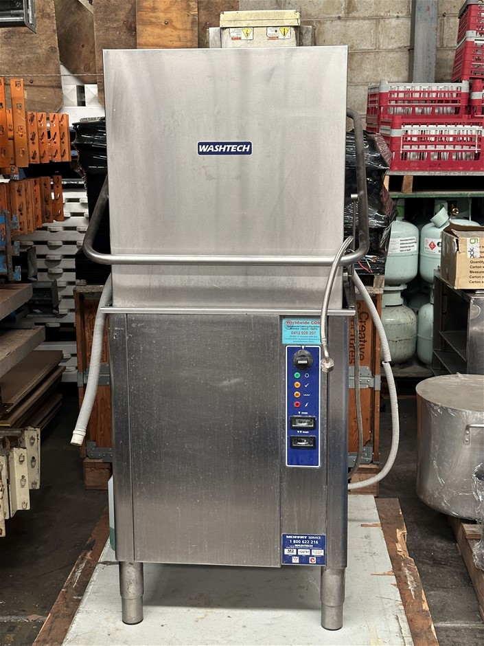 WASHTECH M2 WM2001 Commercial Passthrough Dishwasher Auction (0011 ...
