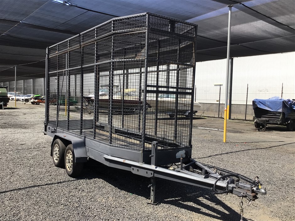 2012 Home Made 00TRLR Dual Axle Caged Plant/Box Trailer Auction (0049 ...