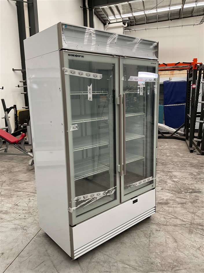 1x Skope 2 Door Display Fridge Auction (0067-3028048) | Grays Australia