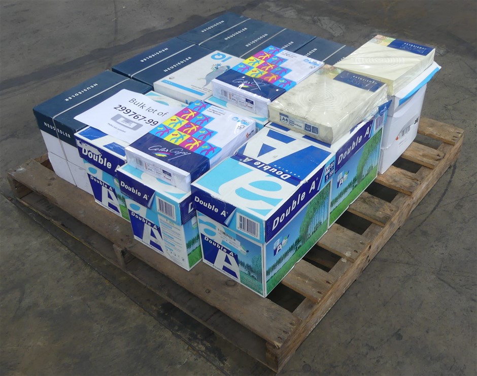 Pallet lot Assorted of A4 200G,160G,80G Printer Paper Approx Includes ...