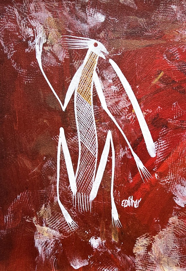 EDWARD BLITNER (Circa 1961 - ), ORIGINAL ACRYLIC PAINTING ON CANVAS ...