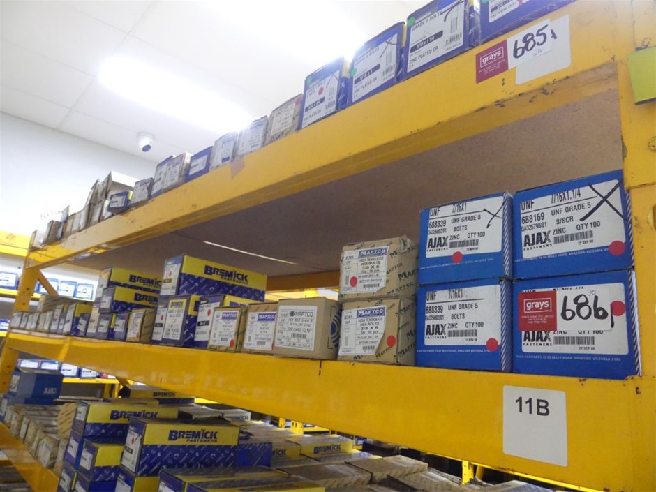 Unused Large Quantity Of Fasteners Auction (0686-5055237) | Grays Australia
