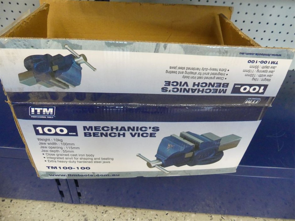 ITM Unused Mechanics Steel Bench Vice Auction (0223-5055235) | Grays ...