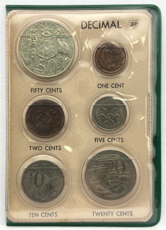 1966 R.A.M. AUSTRALIAN DECIMAL COIN SET IN DISPLAY SLEEVE Auction (0002 ...