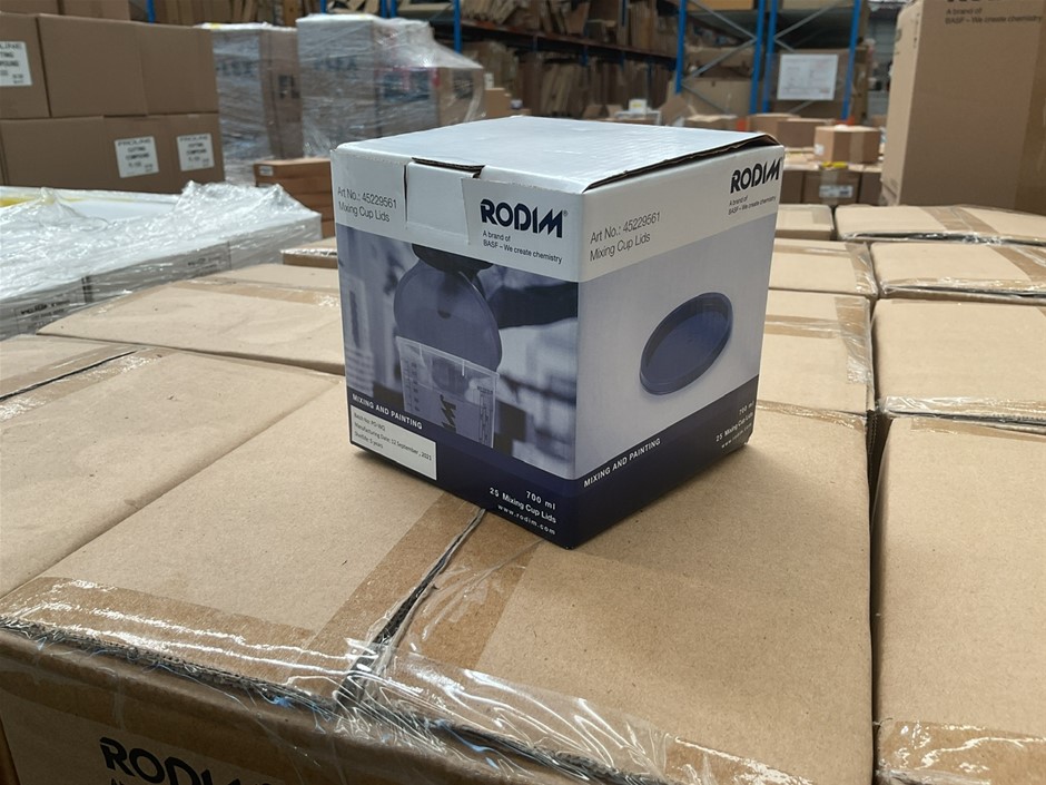 Pallet Of Rodim Mixing Cup Lids Auction (0551-3028217) | Grays Australia