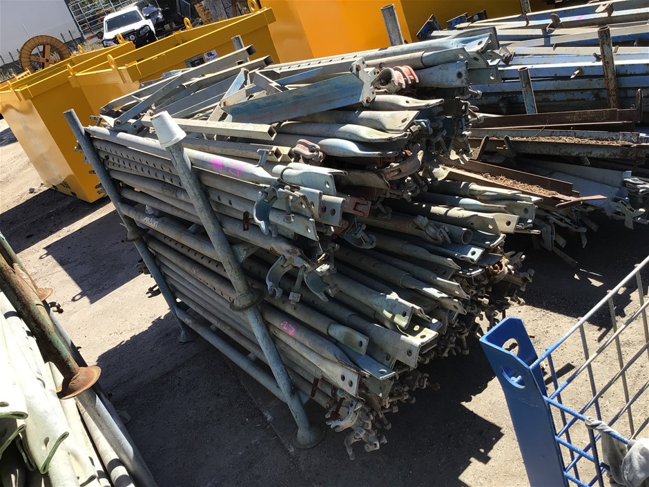 2x Stillages of Scaffolding Braces with Brackets on Some Auction (0027 ...